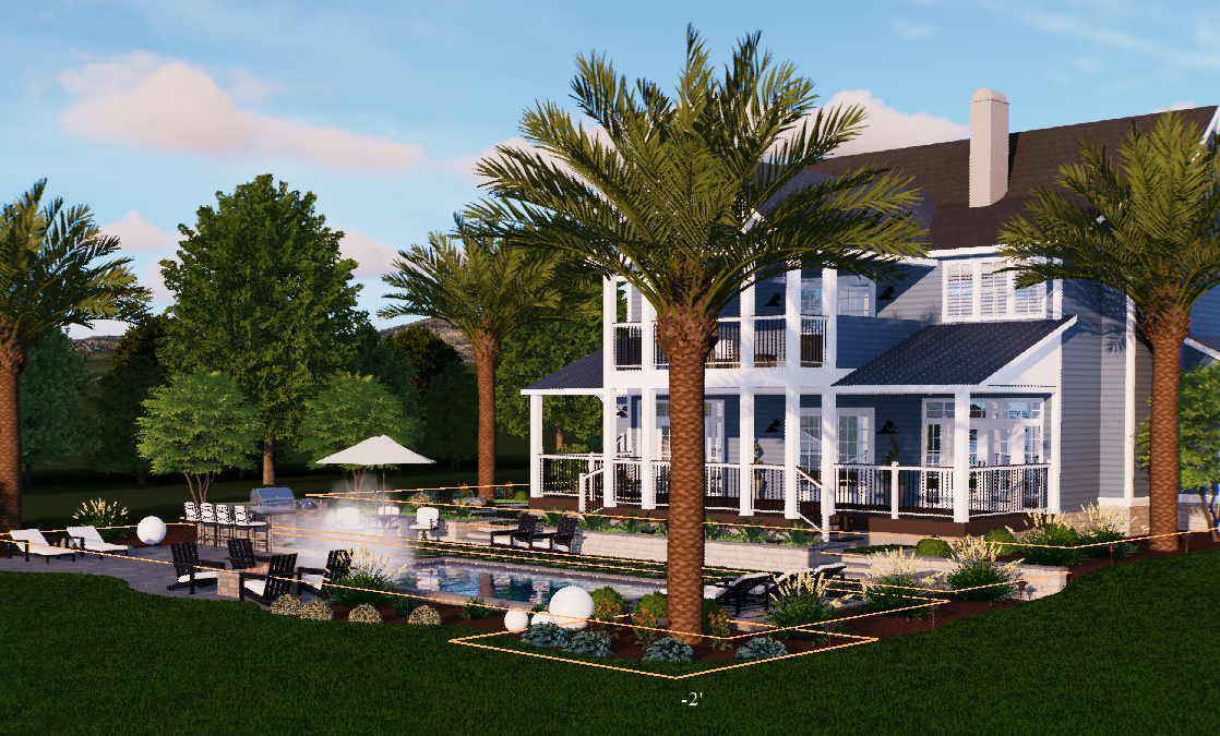 Terrain Grade (Slope) and Retaining Walls