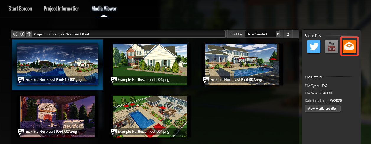 Attach Project Images to Email