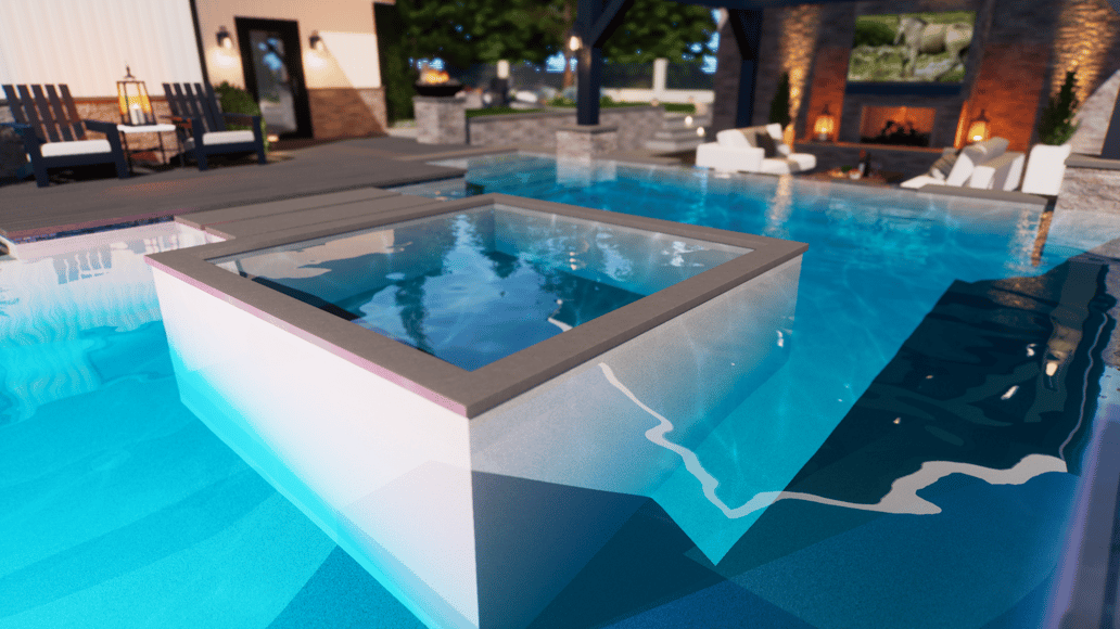 How to Create a Sunken Fire Pit in Pool Island
