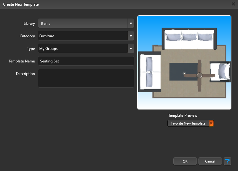 Creating and Saving Library Templates