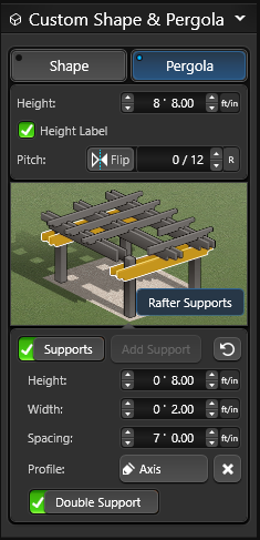 Custom Shape & Pergola