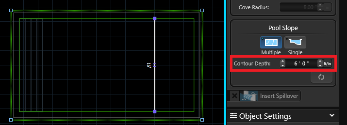 Adjust the Pool Slope and Pool Depth