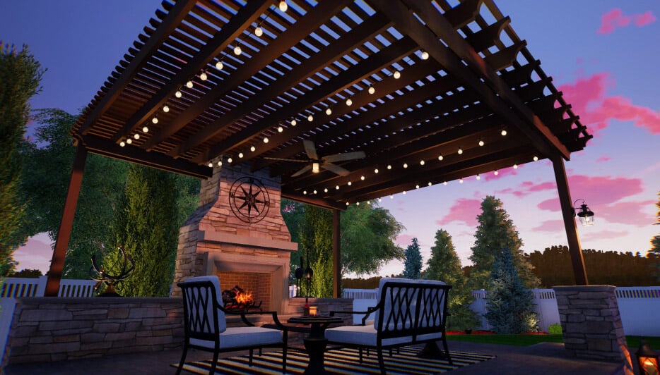 Custom Shape & Pergola