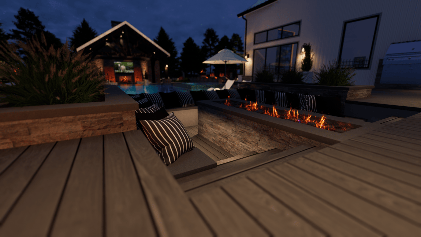 Create a Custom Fire Pit & Sunken Seating Area