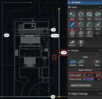 Terrain Grade (Slope) and Retaining Walls