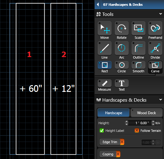 Terrain Grade (Slope) and Retaining Walls