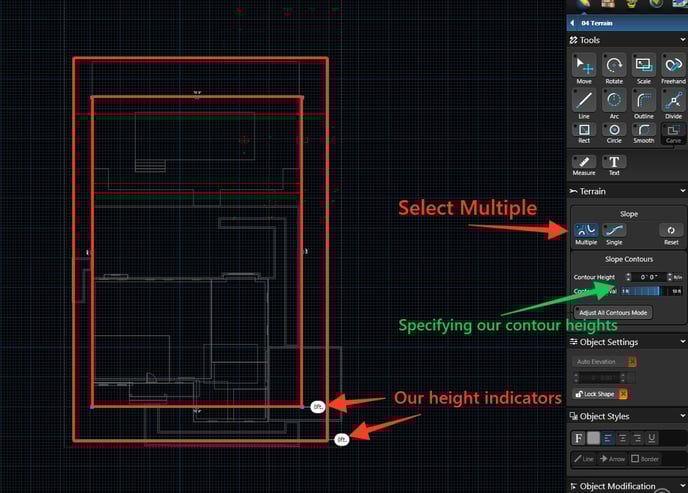 Terrain Grade (Slope) and Retaining Walls