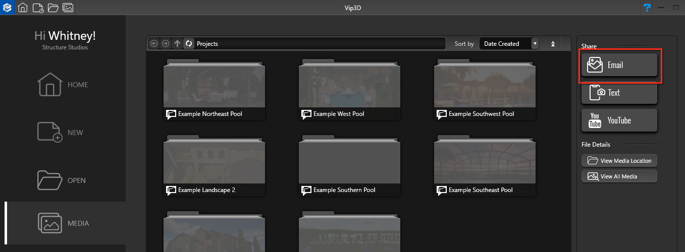 Attach Project Images to Email